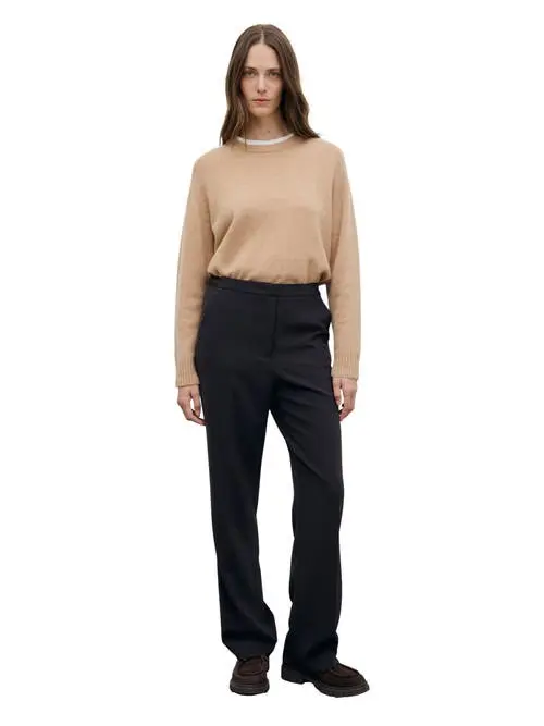 Gerard Darel Mili Wide Leg Tailored Trousers - Brown