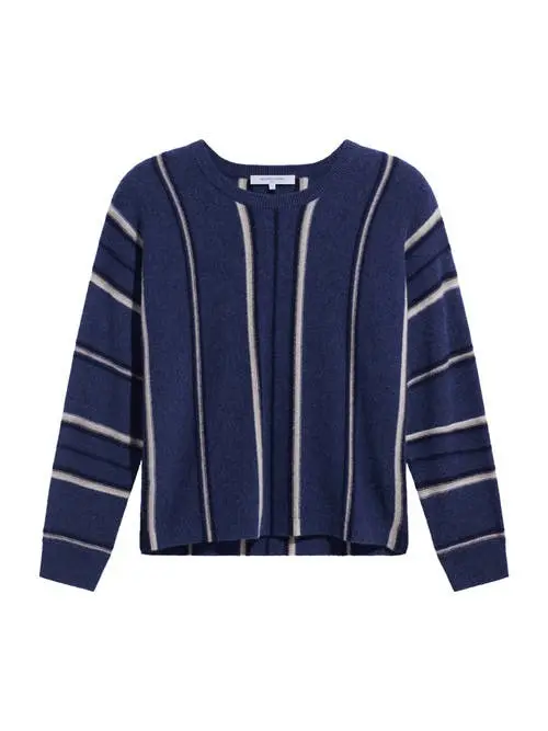 Gerard Darel Ricki 100% Cashmere Striped Sweater