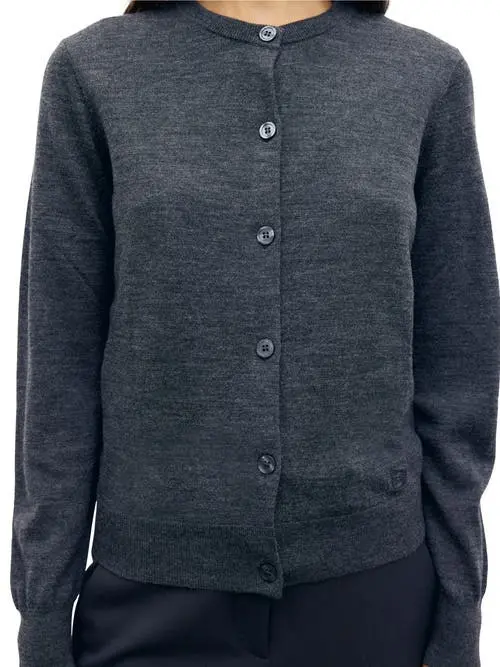Gerard Darel Rene Merino Wool Button Cardigan
