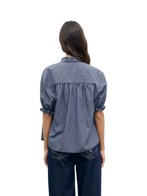 Gerard Darel Louann Short Tie Sleeve Blouse