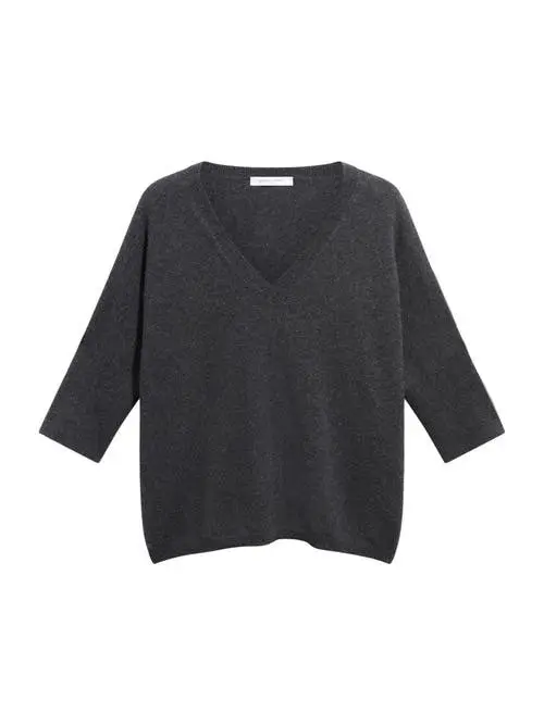 Gerard Darel Resa 100% Cashmere V-neck Sweater