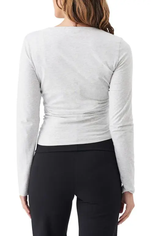 RIPE MATERNITY Organic Cotton Ruched Matenity Top