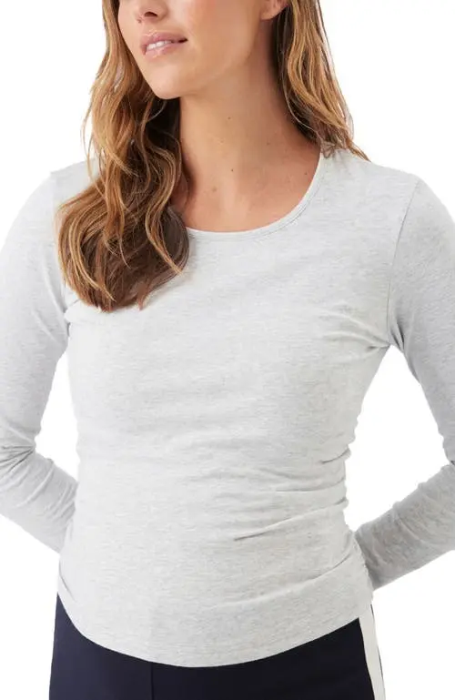 RIPE MATERNITY Organic Cotton Ruched Matenity Top