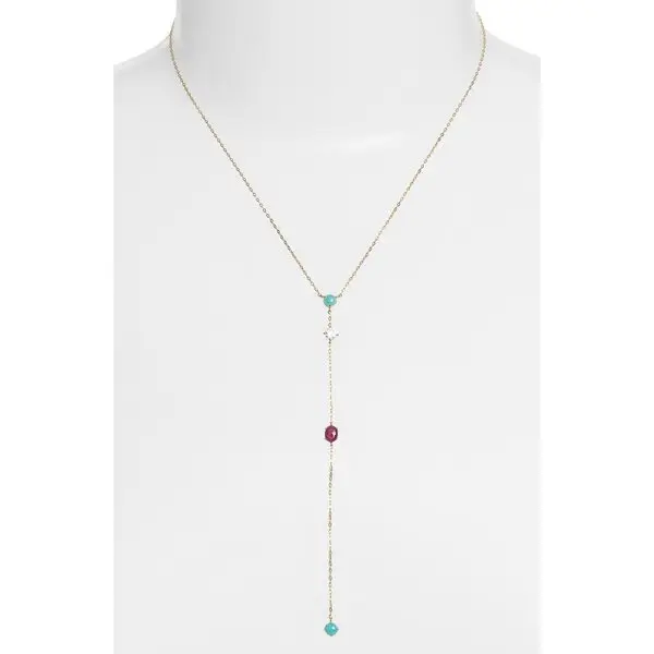 Nadri Semiprecious Stone Drop Y-necklace