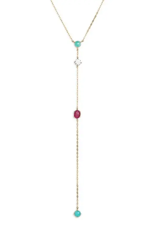 Nadri Semiprecious Stone Drop Y-necklace