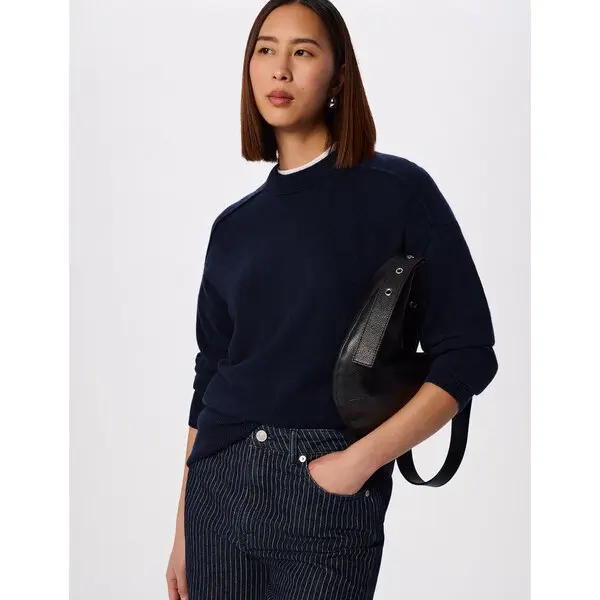 Whistles Seam Crew Neck Jumper - Navy