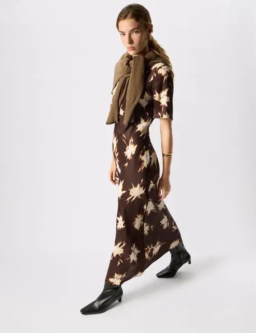 Whistles Shadow Midi Dress