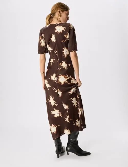 Whistles Shadow Midi Dress