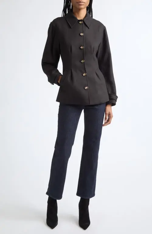 Veronica Beard Milla High Waist Slim Straight Leg Jeans