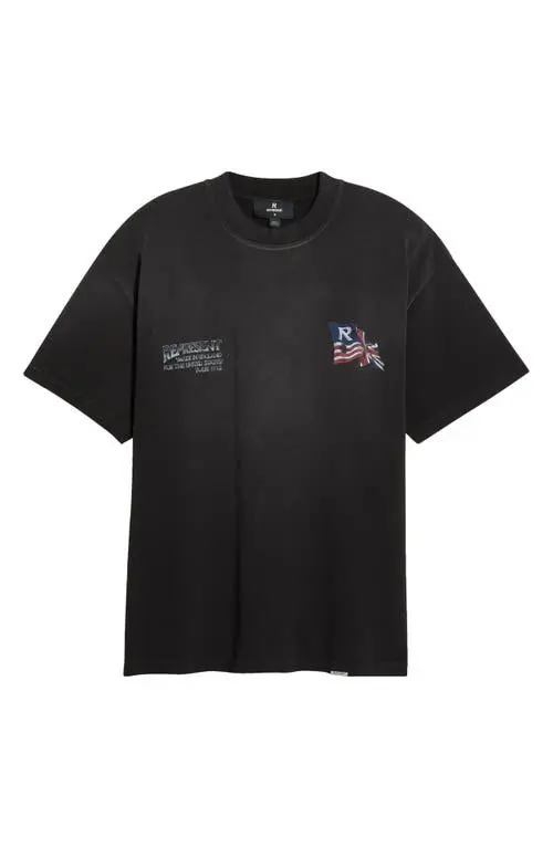 REPRESENT Eagle Logo Graphic T-shirt - Black