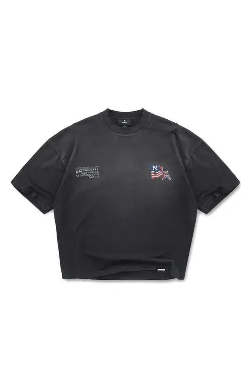 REPRESENT Eagle Logo Graphic T-shirt - Black