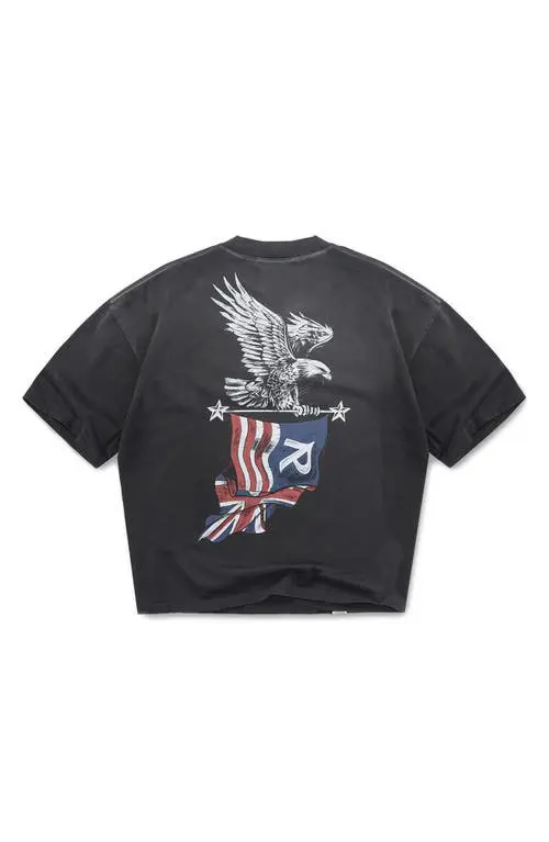 REPRESENT Eagle Logo Graphic T-shirt - Black