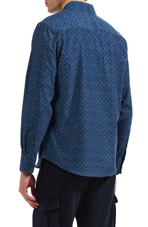 Bugatchi Axel Shaped Long Sleeve Woven Shirt