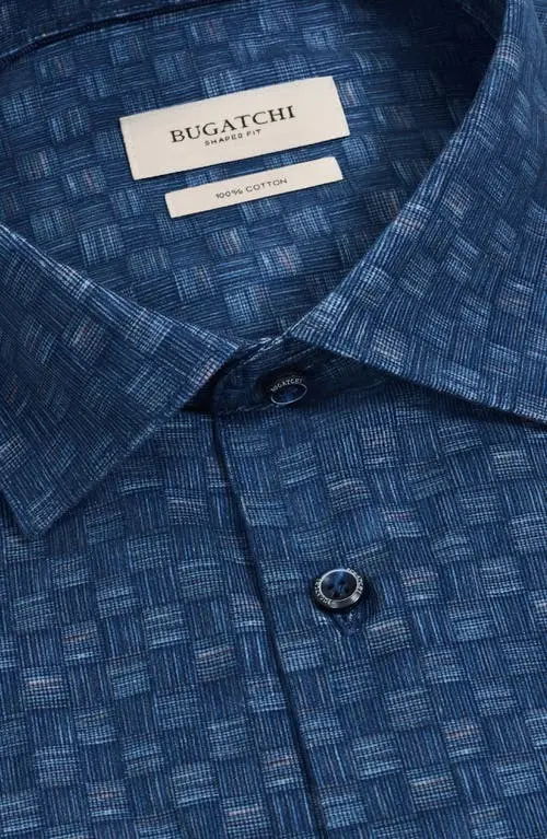 Bugatchi Axel Shaped Long Sleeve Woven Shirt