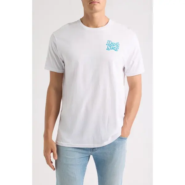 DARK SEAS Pool Party Graphic T-shirt - White