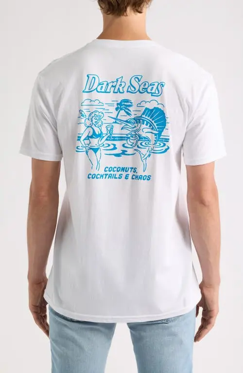 DARK SEAS Pool Party Graphic T-shirt - White