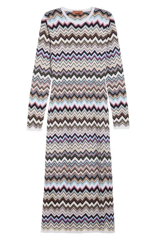 Missoni Zigzag Long Sleeve Maxi Dress - Smspl
