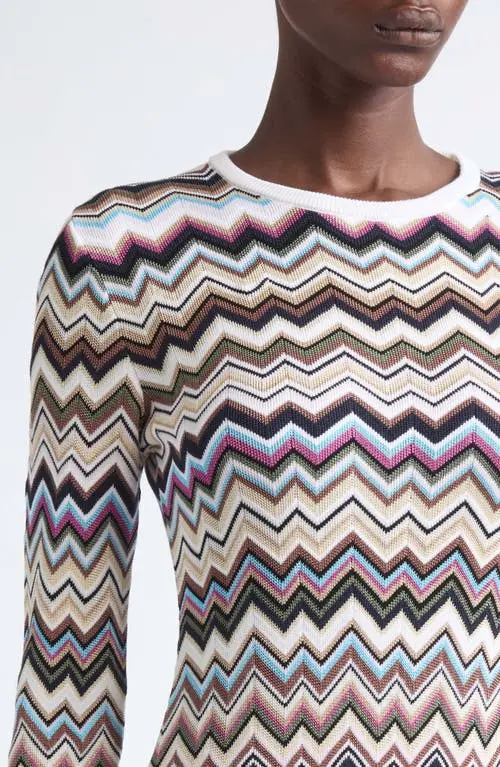 Missoni Zigzag Long Sleeve Maxi Dress - Smspl
