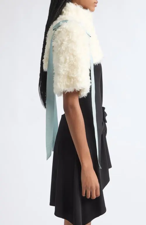 Sandy Liang Mohair Blend Bolero Jacket
