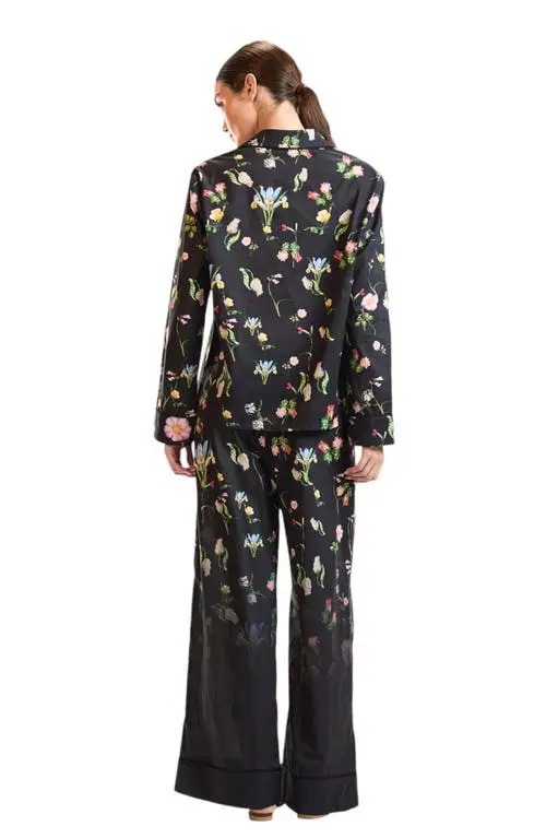 Cynthia Rowley Cotton Voile Pj Top - Black