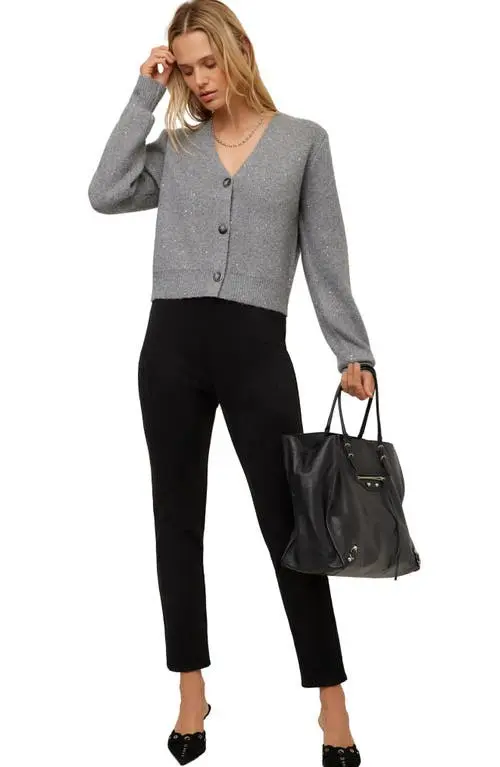 Fifteen Twenty Nae Sequin Crop Cardigan