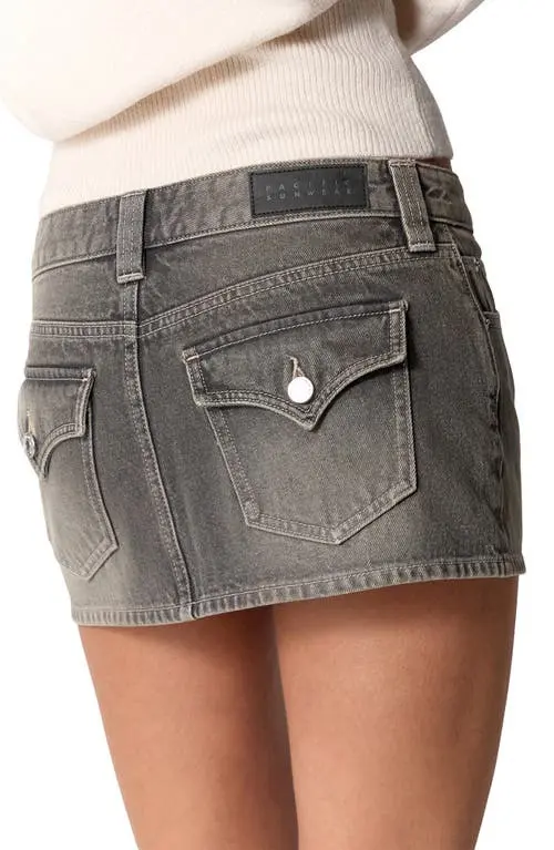 PACSUN Piper Micro Miniskirt - Dark Indigo