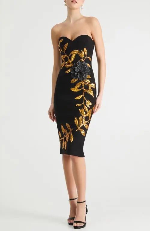 HELSI Chiara Sequin Strapless Cocktail Dress