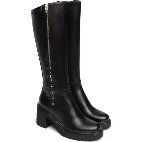NEROGIARDINI Knee High Block Heel Boot