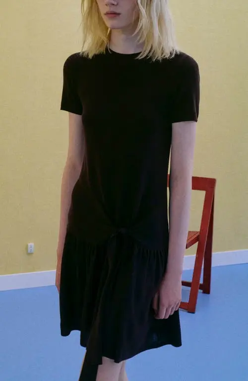 Mango Ribbed A-line Dress