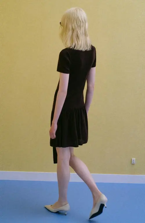 Mango Ribbed A-line Dress