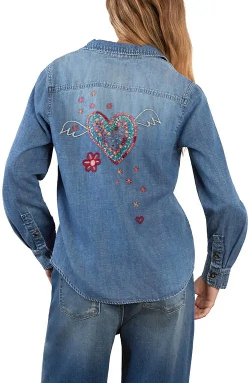BILLY T More Music Less Noise Shirt - Denim