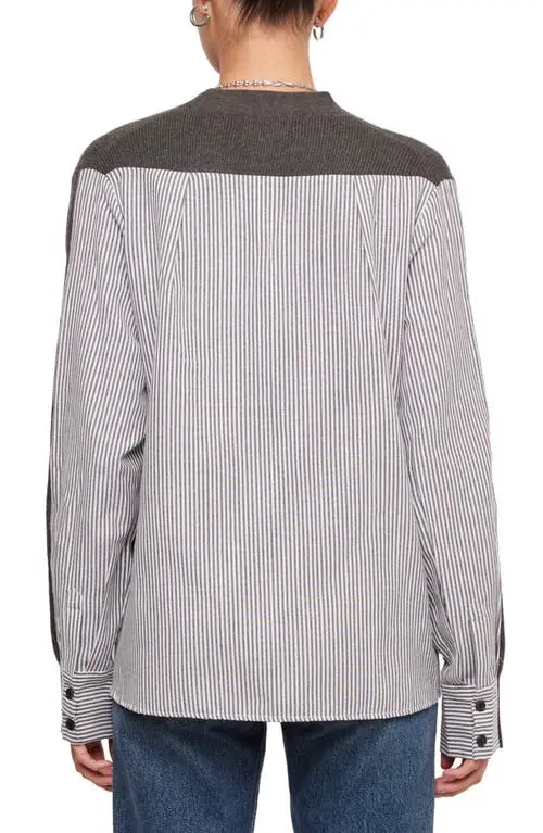 Fifteen Twenty Celine Mixed Media Cardigan