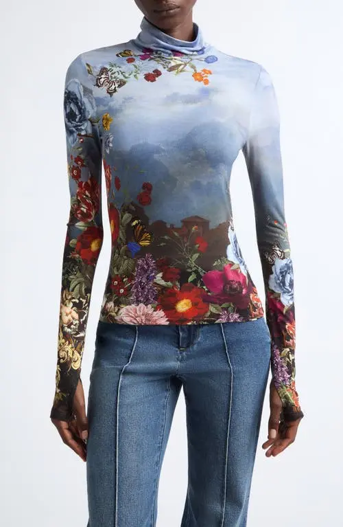Alice + Olivia Delaina Turtleneck Top