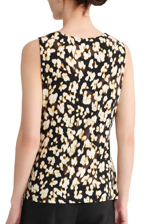 KASPER Drape Front Sleeveless Top