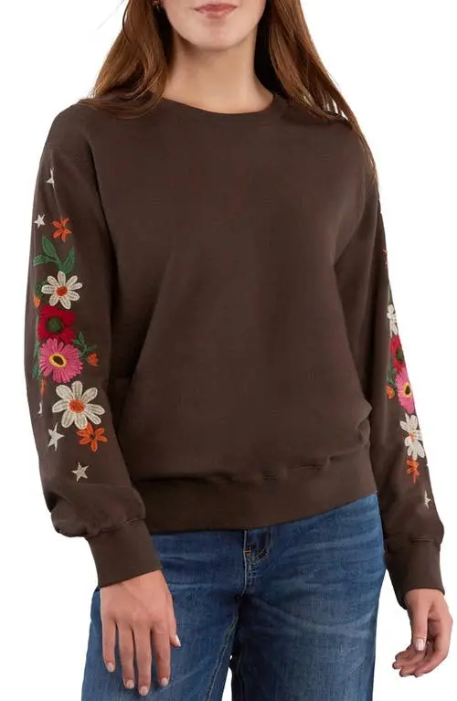 BILLY T Windsor Garden Sweatshirt - Chocolate Brown