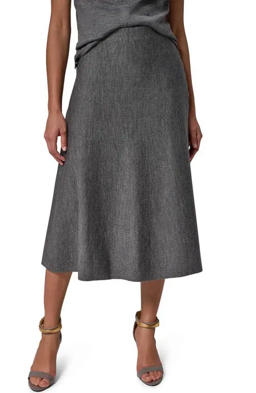 Donna Karan New York A-line Midi Sweater Skirt - Hthr Char