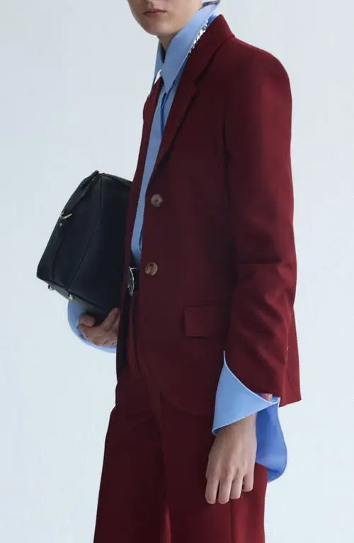 Mango Wool Blend Suit Blazer