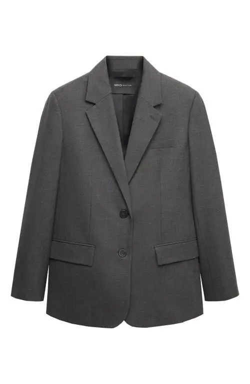 Mango Wool Blend Suit Blazer
