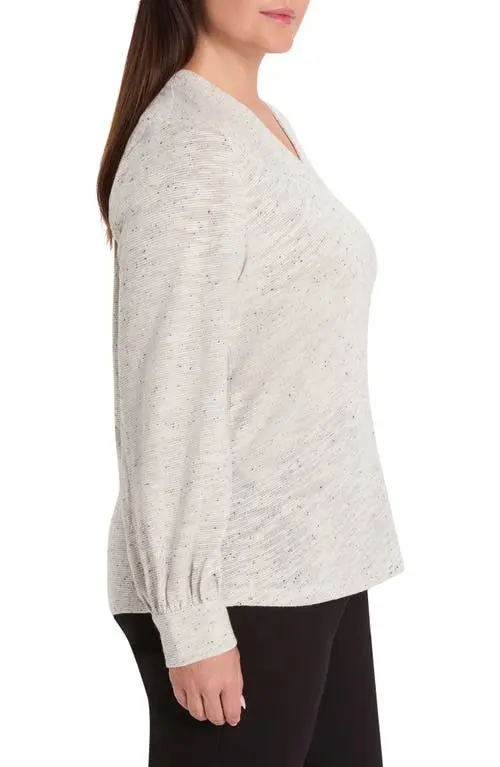 NIC+ZOE Downtown Sparkle Nep Knit Top