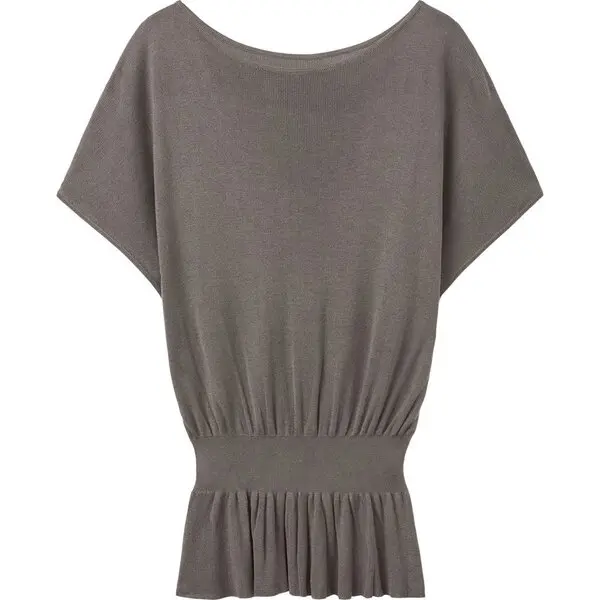 Mango Ruched Fine Knit Sweater