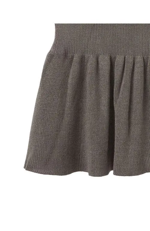 Mango Ruched Fine Knit Sweater