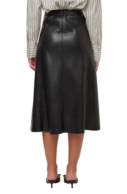 Fifteen Twenty Esmeralda Faux Leather Midi Skirt