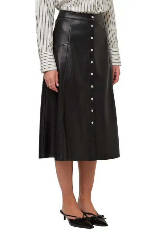 Fifteen Twenty Esmeralda Faux Leather Midi Skirt