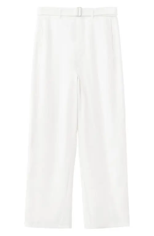 Mango Belted Straight Leg Pants