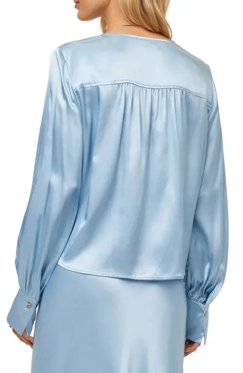 Fifteen Twenty Jackie Shirred Satin Top