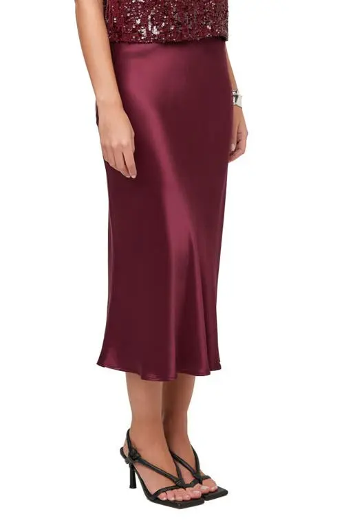 Fifteen Twenty Mia Bias Midi Skirt - Merlot