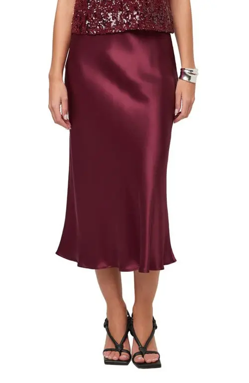 Fifteen Twenty Mia Bias Midi Skirt - Merlot