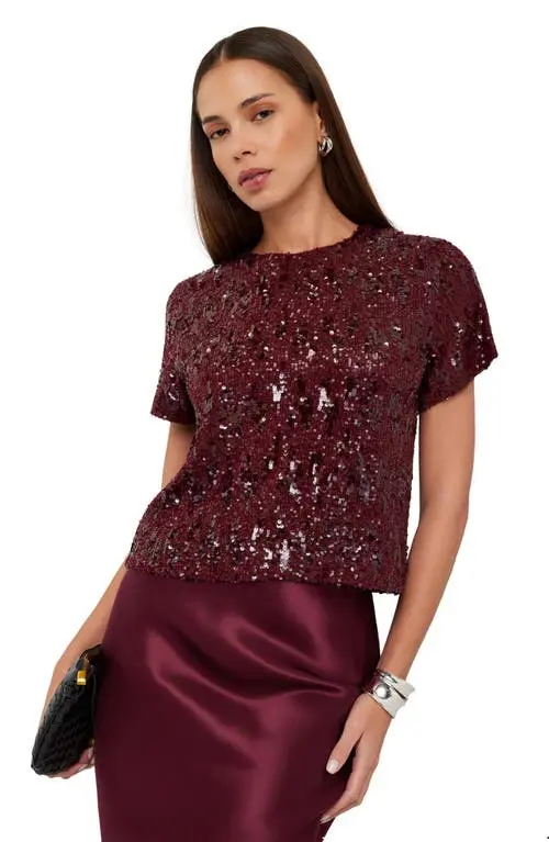 Fifteen Twenty Stacey Sequin Top