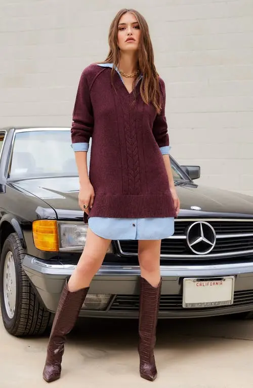 Fifteen Twenty Carrie Mixed Media Dress