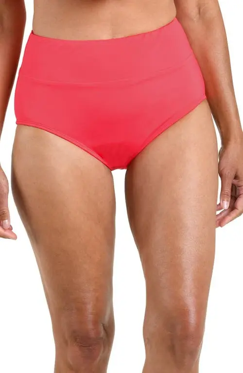 MAXINE OF HOLLYWOOD Wide Waist Bikini Bottoms - Papaya
